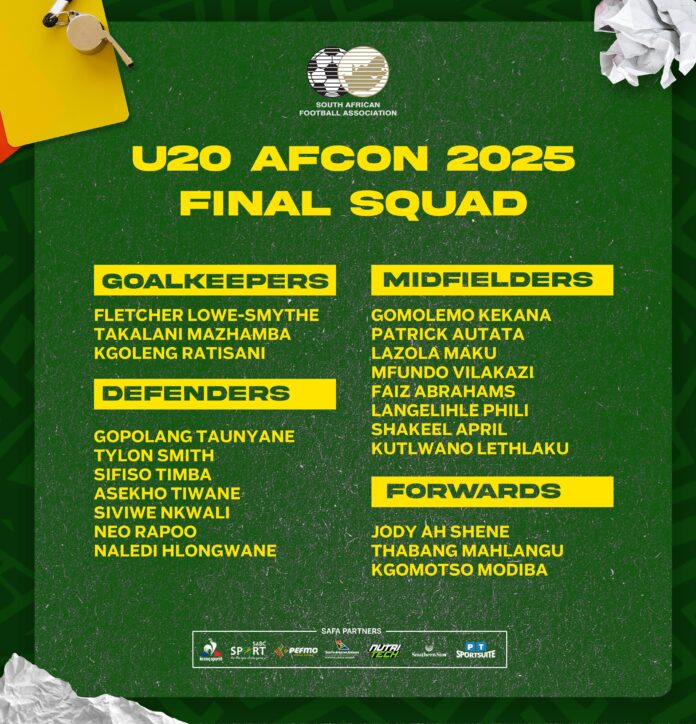 Mdaka Names Final U20 Amajita Squad - iDiski Times